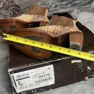 Cuadra | Shoes | Cuadra Python Ret Bel Plunge Natural Womans Boots Nwt ...